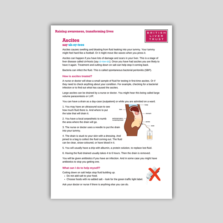 Ascites Factsheet – British Liver Trust & Children's Liver Disease ...